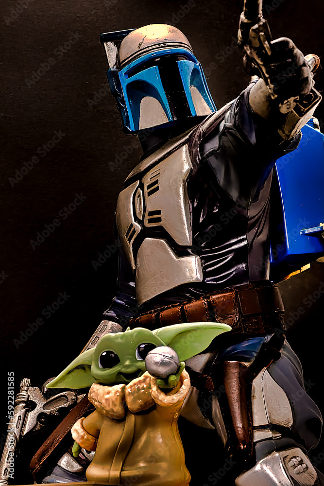 Osaka,Japan - Apr 13 2023 : The Child, Grogu or baby Yoda, with JANGO ...