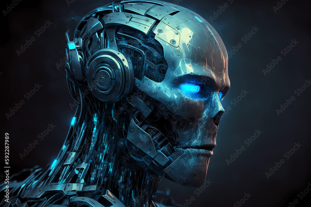 Hyper-Realistic AI Robot with Blue Eyes: Exploring the Future of ...