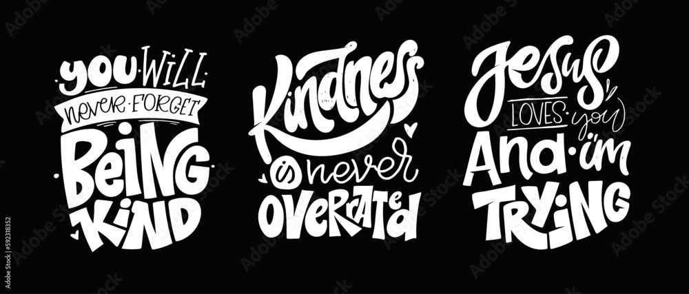 Hand drawn motivation lettering phrase in modern calligraphy style ...