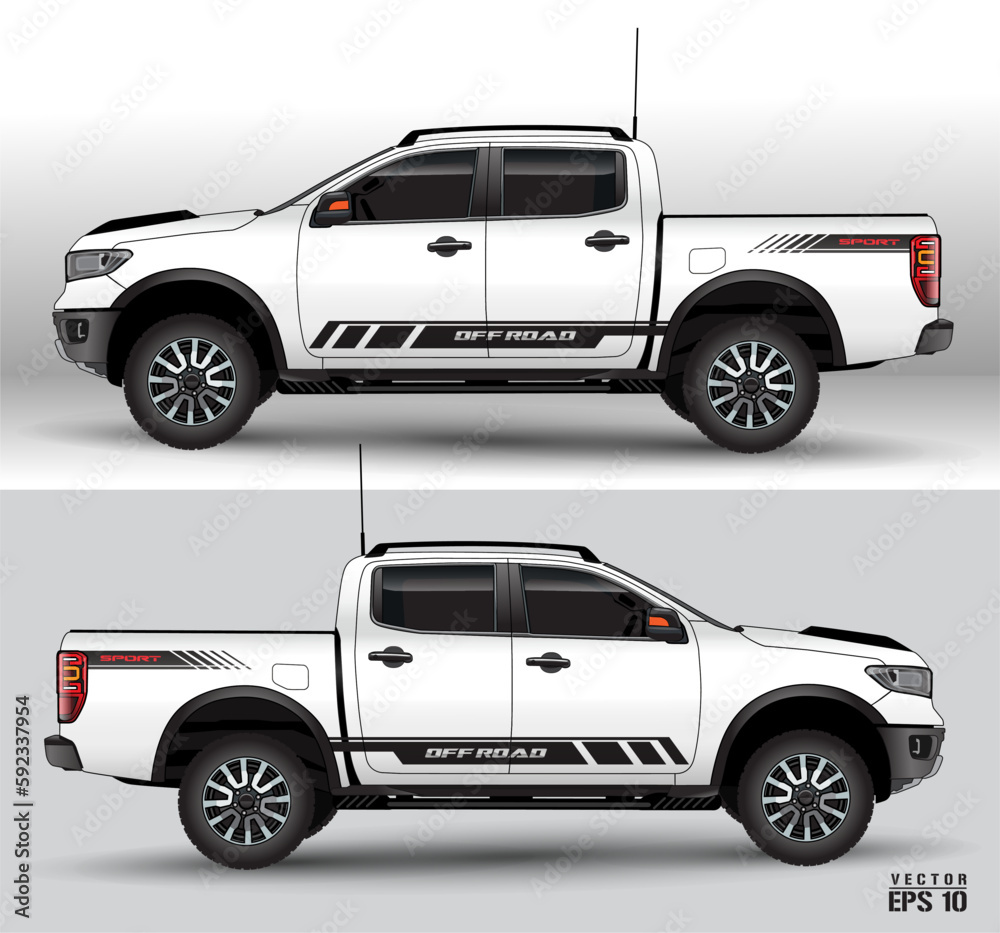 Racing car wrap design vector. Graphic abstract stripe racing ...