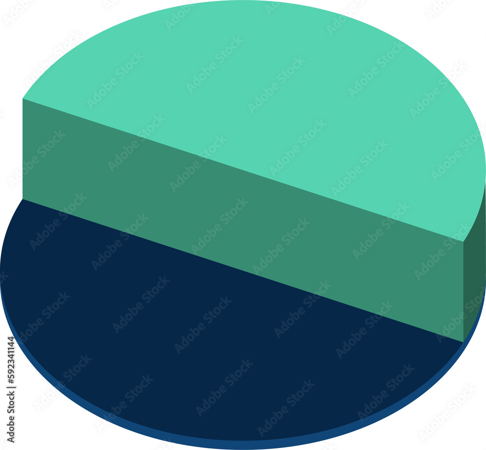 3d pie chart percentage .Infographic isometric puzzle circular template ...