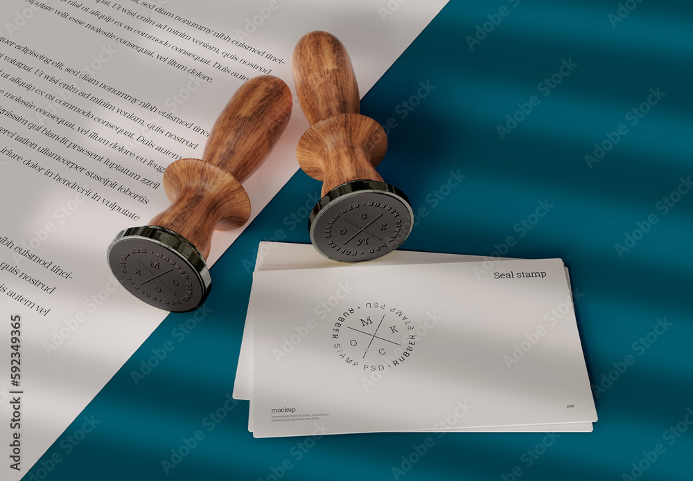 Stamps Mockup Stock Template | Adobe Stock