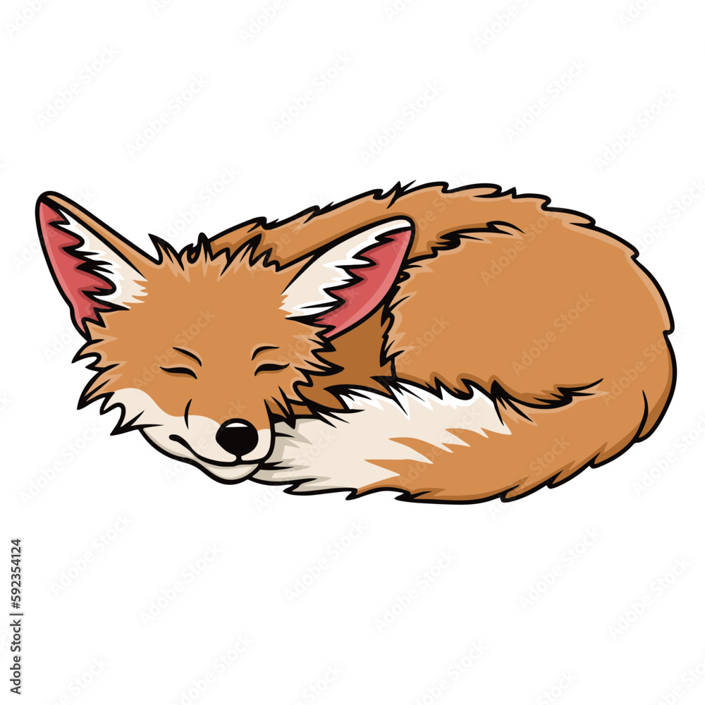 Sleeping Fox Art
