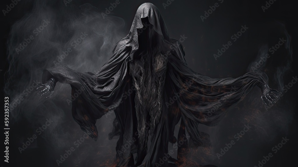 Demonic cloth, dark matter, full body, dark fantasy, epic fantasy ...