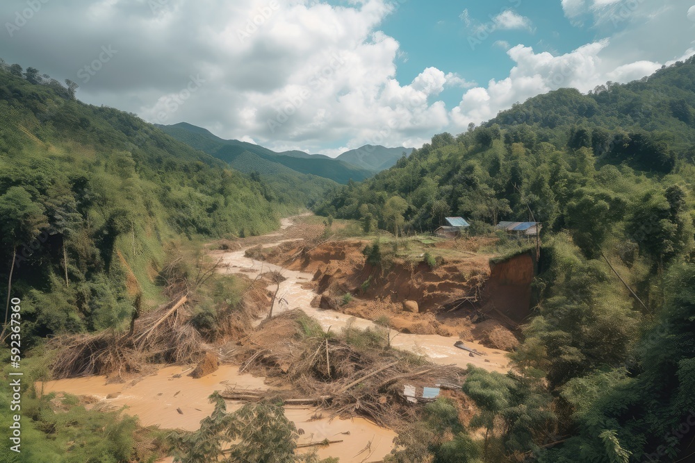 deforestation leads to landslides and mudslides, flooding and ...
