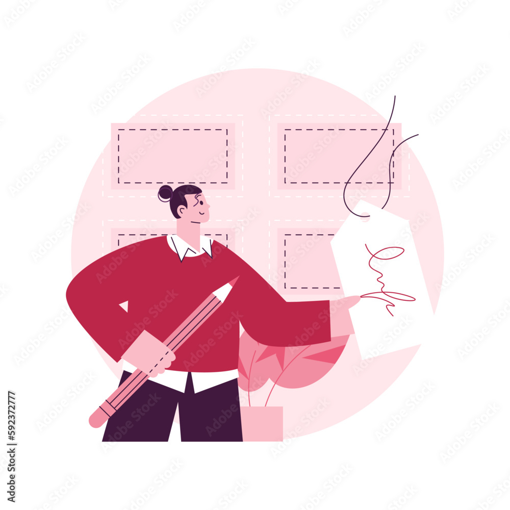 Naming and taglines abstract concept vector illustration. Naming and ...