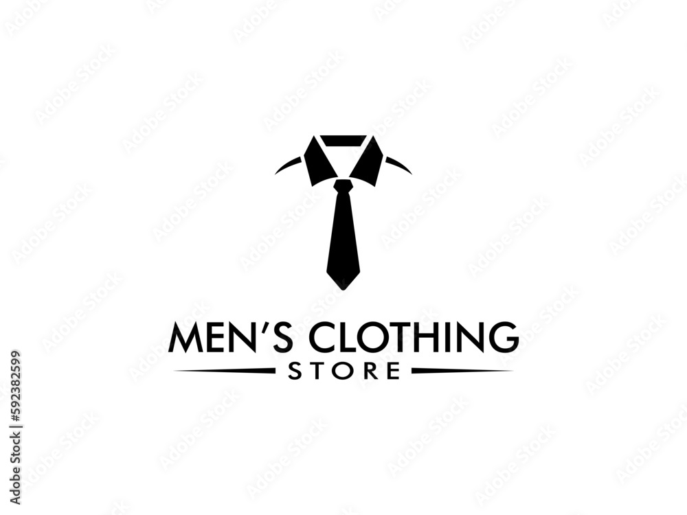 Men's clothing store logo, clothing store on transparent background ...