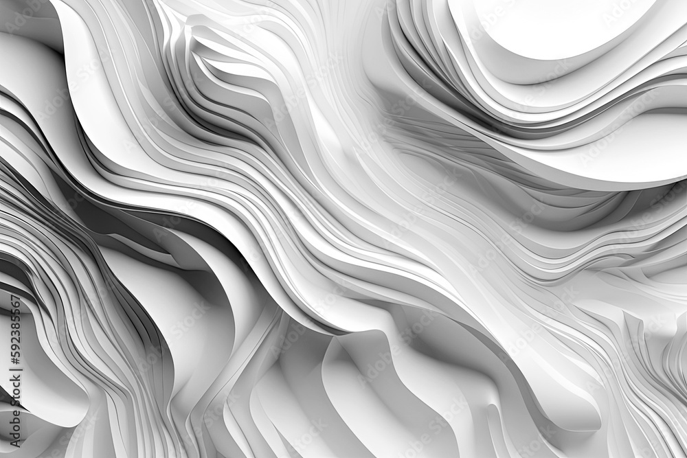Generative AI illustration of Abstract white and colors background with ...