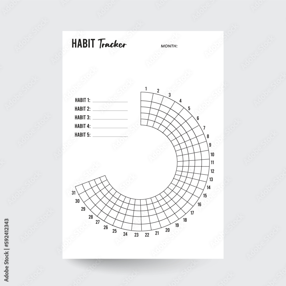 Semi Circle Habit Tracker,Mood Tracker,Mood Journal,Emotion Tracker ...