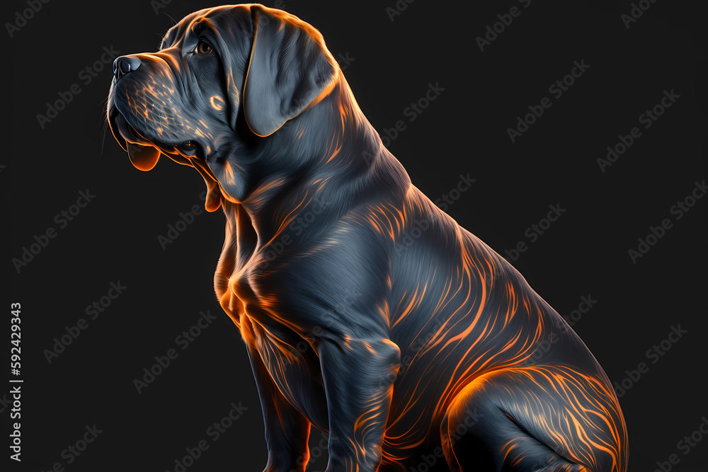 Hyper-Realistic 3D Sculpture of a Vibrant Dog in Stunning 4K Resolution ...