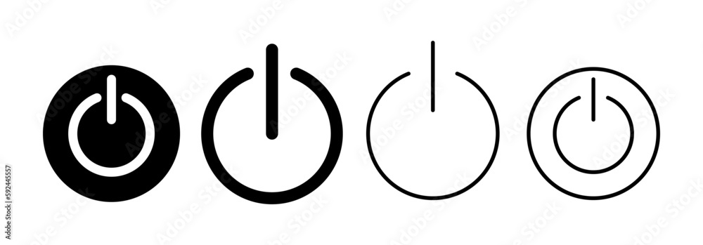 Stockvector Power icon vector for web and mobile app. Power Switch sign ...