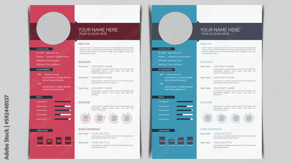 Resume format cv template simple and clean design and CV Format Resume ...