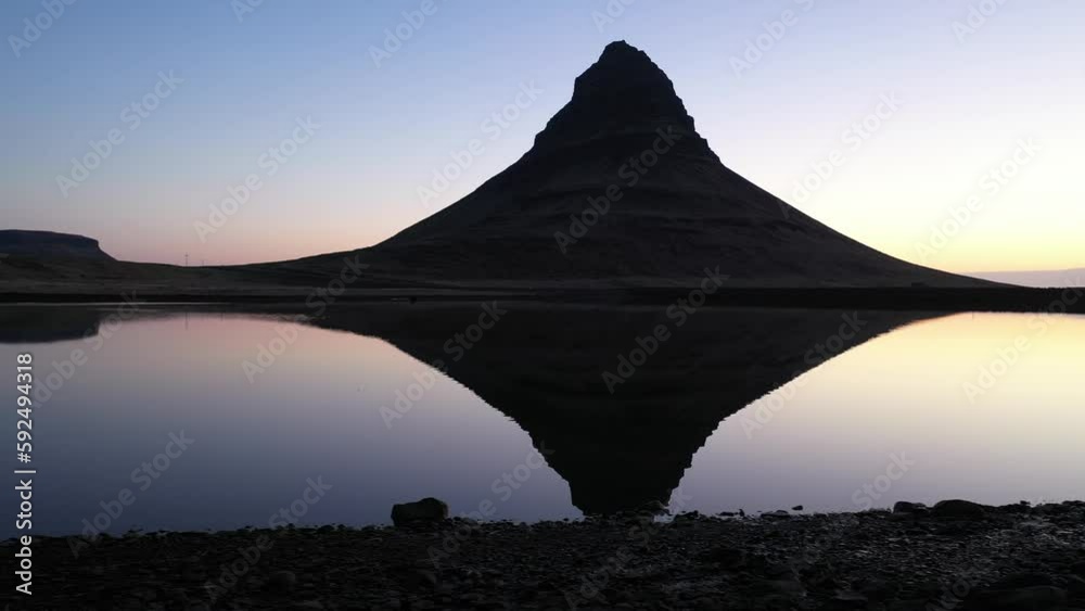 Kirkjufell iconic mountain on Snaefellsnes peninsula, Iceland, featured ...
