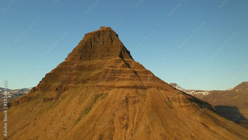 Kirkjufell iconic mountain on Snaefellsnes peninsula, Iceland, featured ...