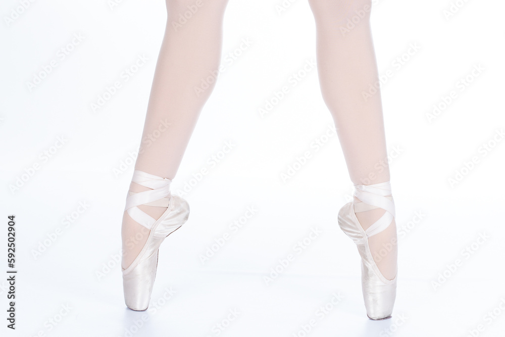 En Pointe CORRECT open showing calves front on teachers perspective ...