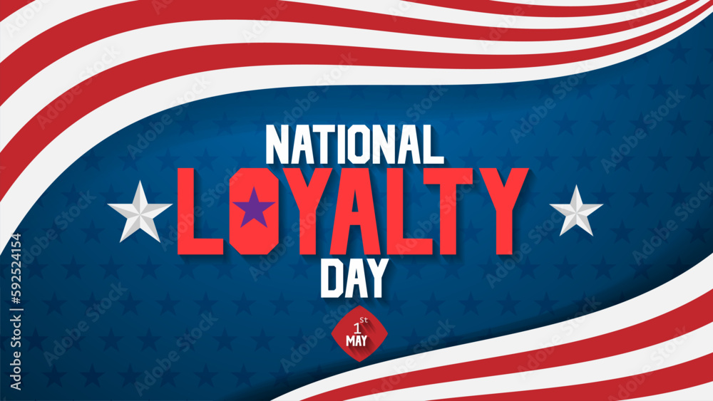 National day Of Loyalty in America with the United States flag theme ...
