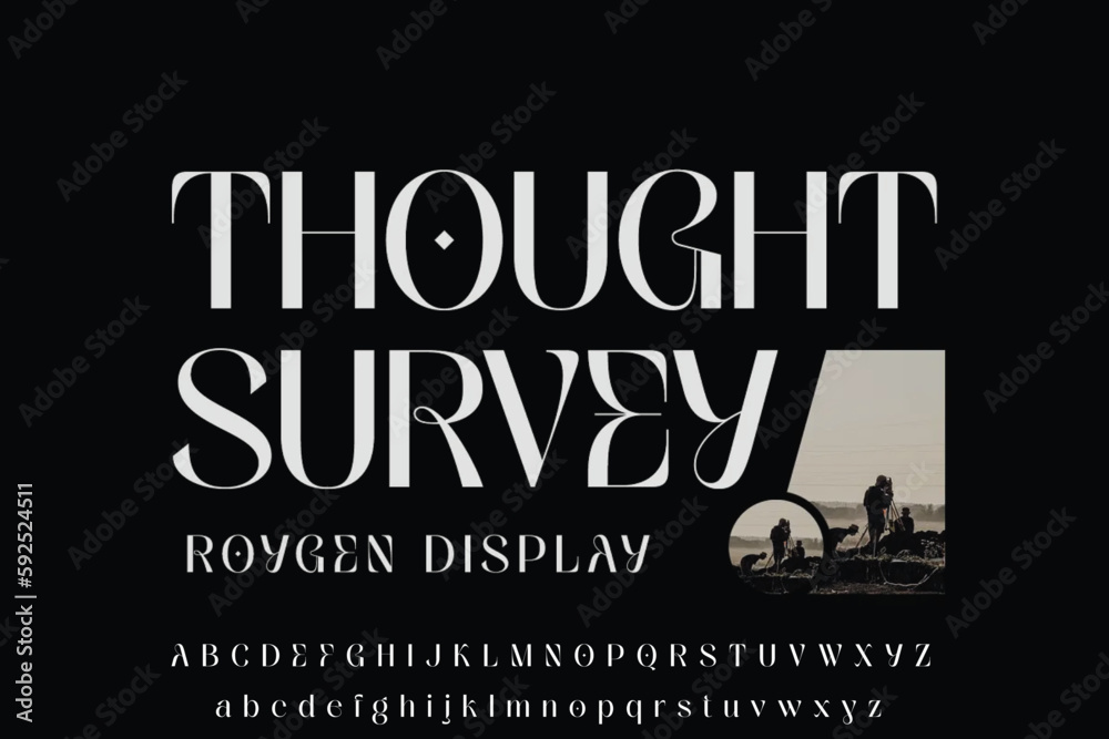 Roygen Display is an incredibly stylish and fashionable sans serif font ...