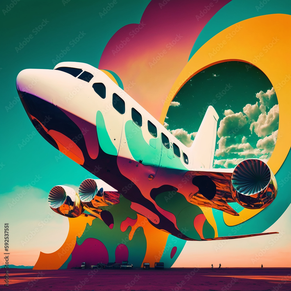 beautiful photography psychedelic spaces flying plane, inspired by ...