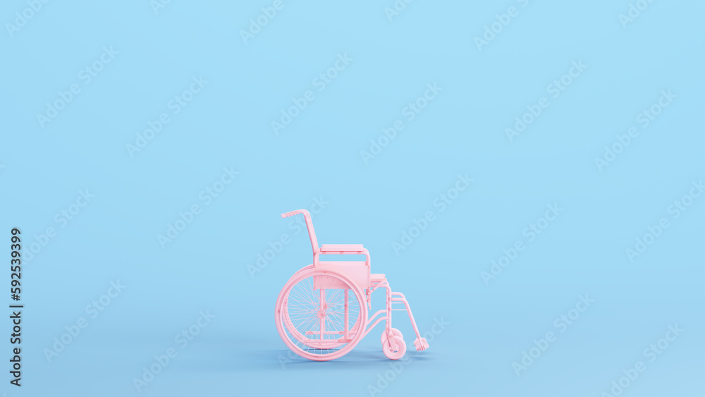 Pink Wheelchair Hospital Mobility Health Care Disability Assistance ...