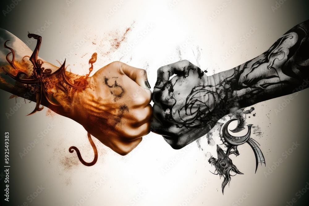 good and evil in constant struggle, with neither side gaining the upper ...