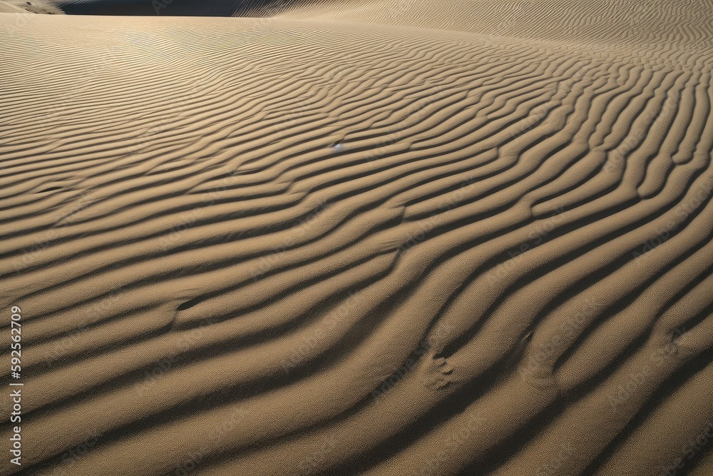 sand dunes with repeating patterns of lines and curves, created with ...