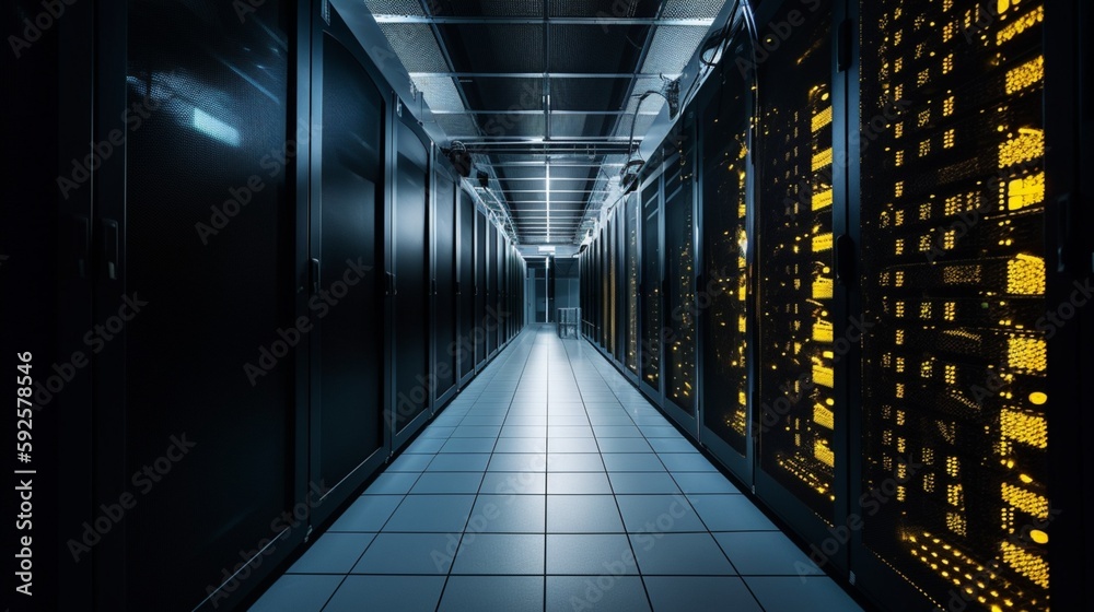 Cutting-Edge Server Farm Providing High-Speed Connectivity and Advanced ...