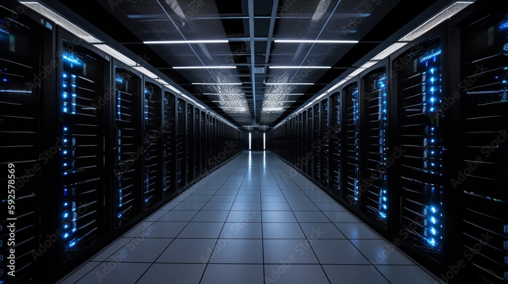 Cutting-Edge Server Farm Providing High-Speed Connectivity and Advanced ...