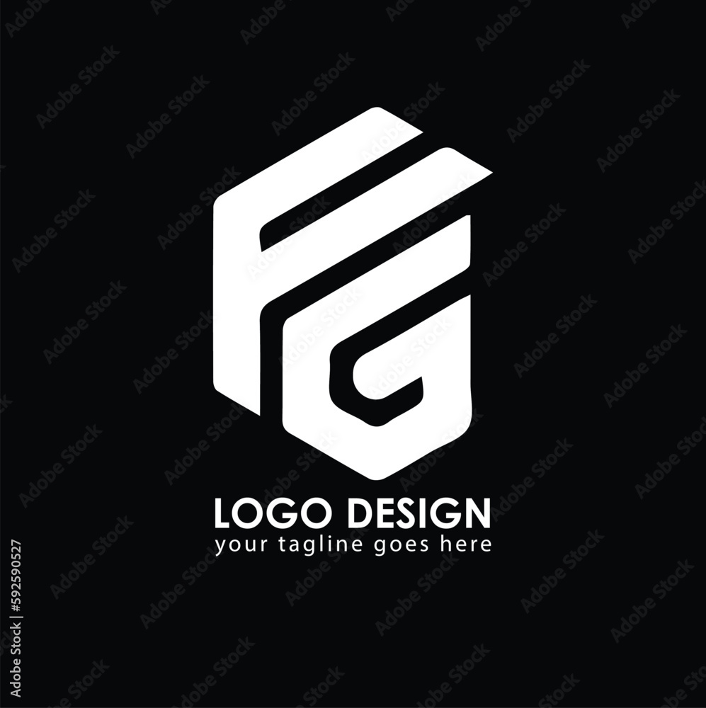 FG FG Logo Design, Creative Minimal Letter FG FG Monogram Stock Vector ...