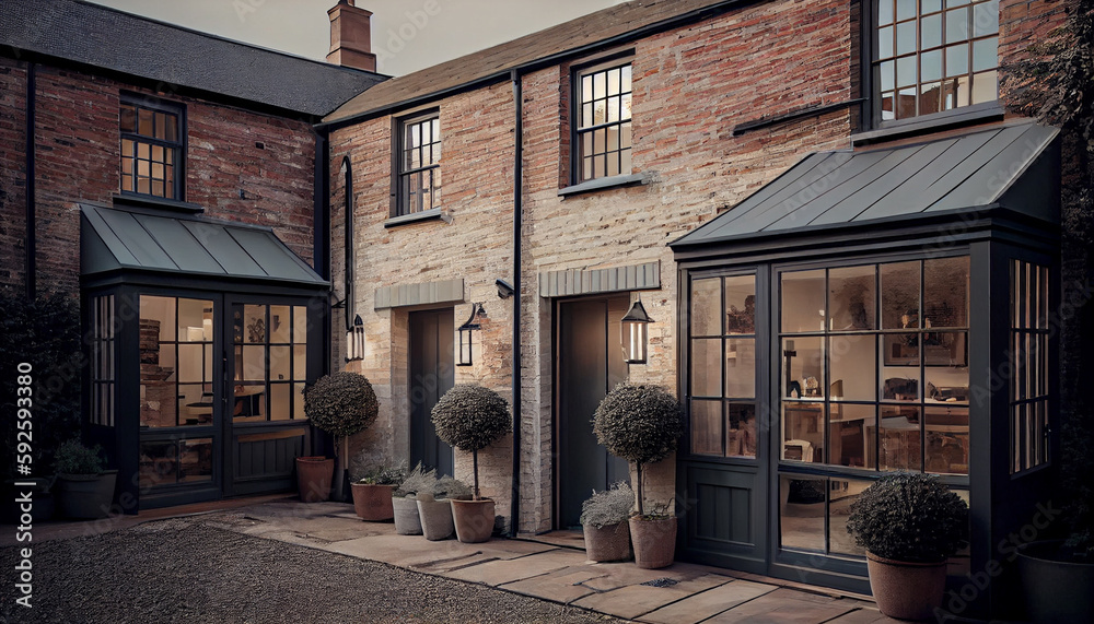 Renovated mews house converted from an 18th century stable carriage ...