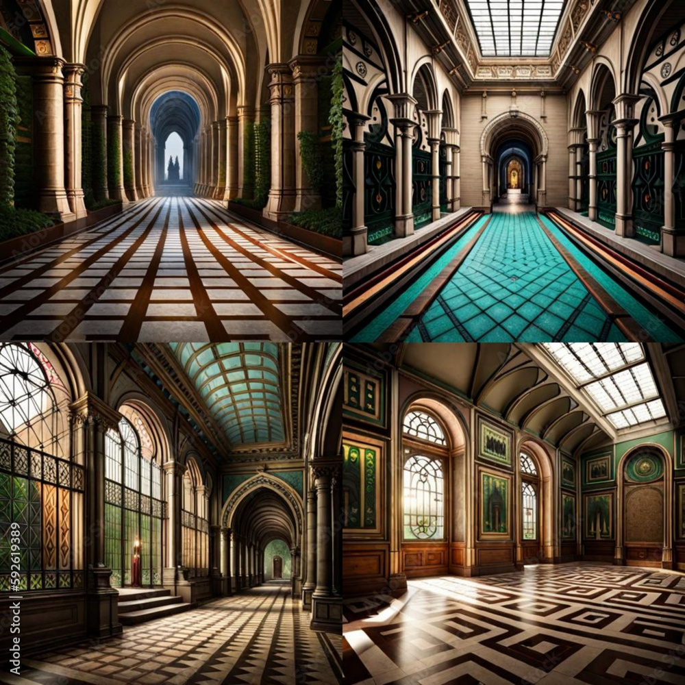 A mystical, ever-shifting labyrinth filled with enchanting gardens ...