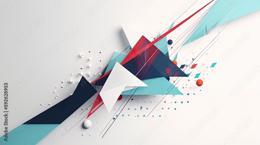 Abstract elements and a simplistic approach for a clean look created ...