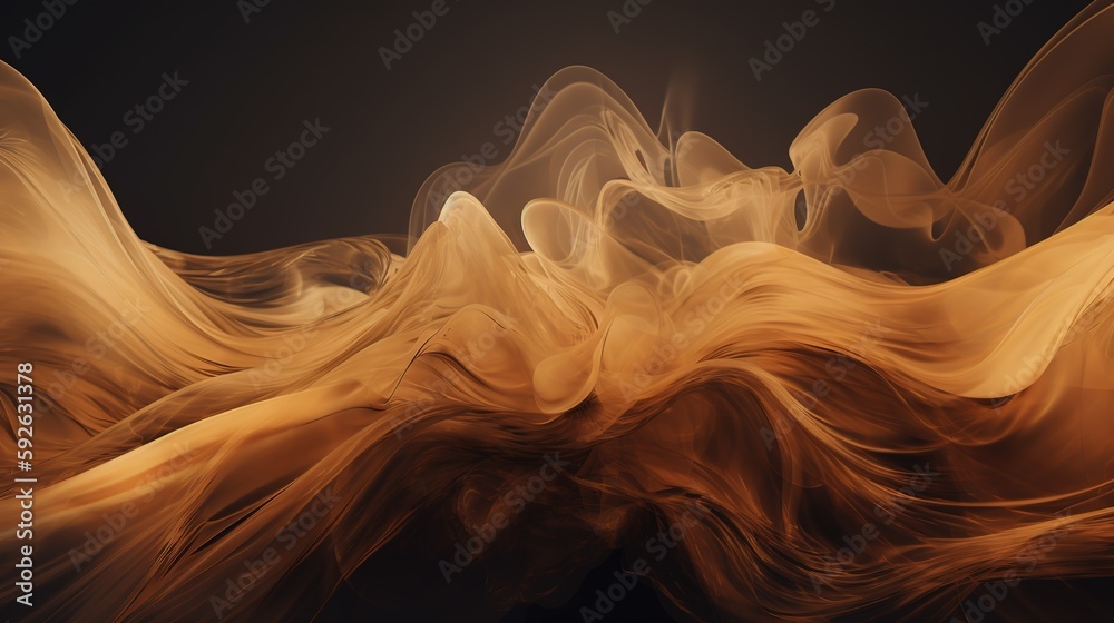 abstract gold smoke background with waves Stock Illustration | Adobe Stock