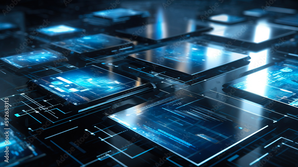 The Rise of AI in the World of Technology, ai generated Stock ...