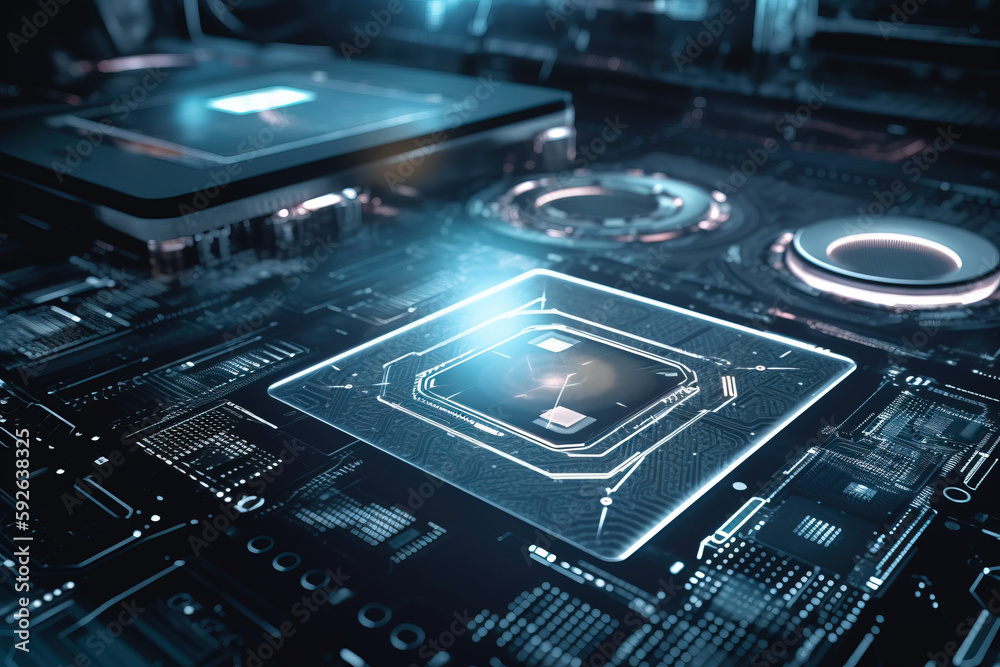 The Rise of AI in the World of Technology, ai generated Stock ...