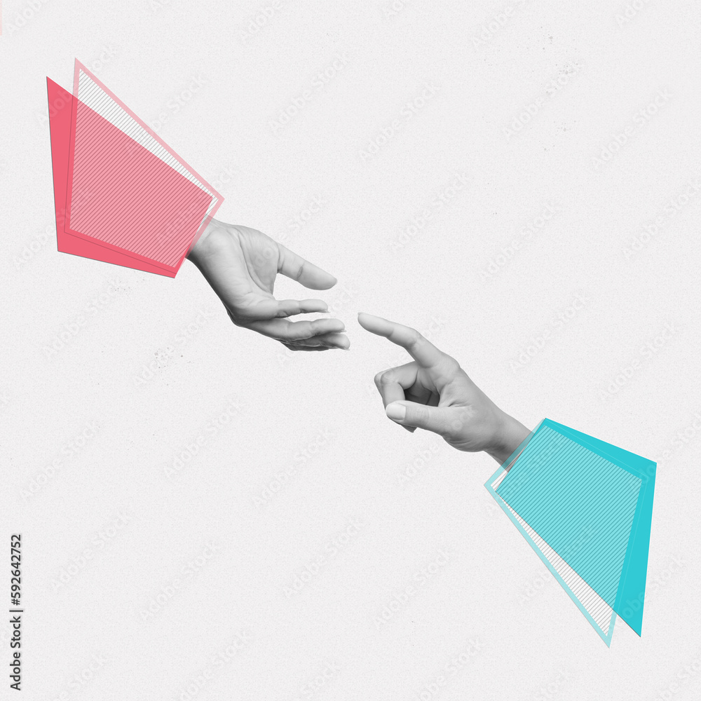 Female statue's hand in sleeve making a gesture like reaching out to ...