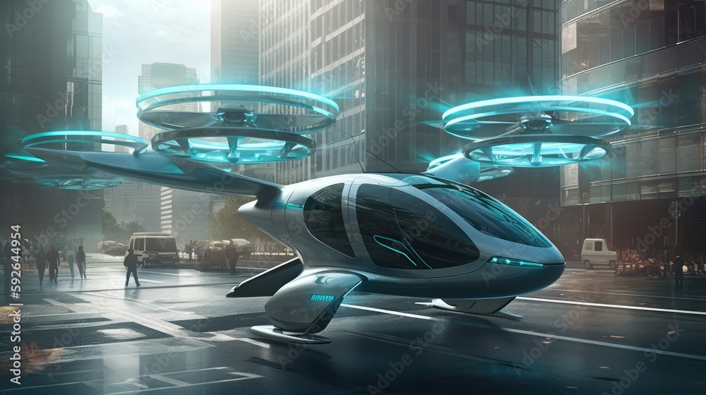 Aerial Urban Transport: Flying Electric Cars Transforming the Skyline ...