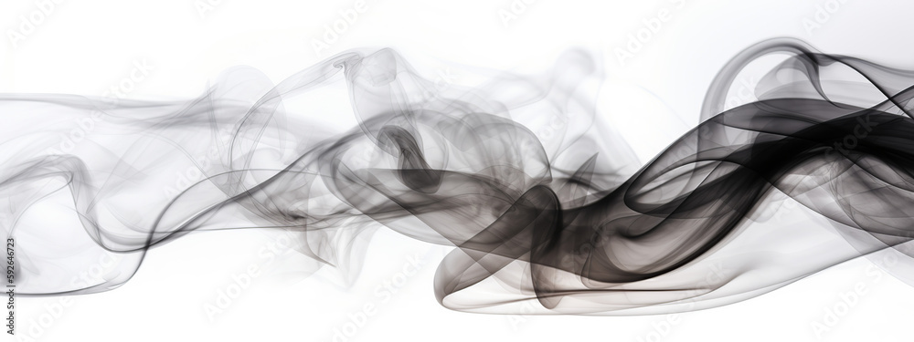 smoke, art, wave, motion, black, swirl, light, curve, pattern, shape ...