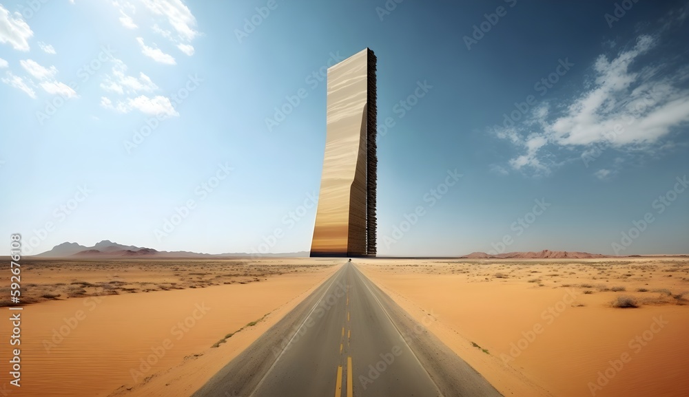 a 500 meter tall and 170 kilometer long skyscraper stretching through ...