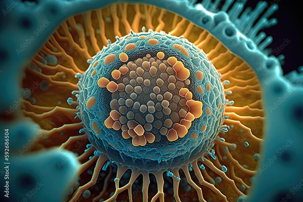 The attack of foreign and unhealthy cells on healthy cells, the spread ...