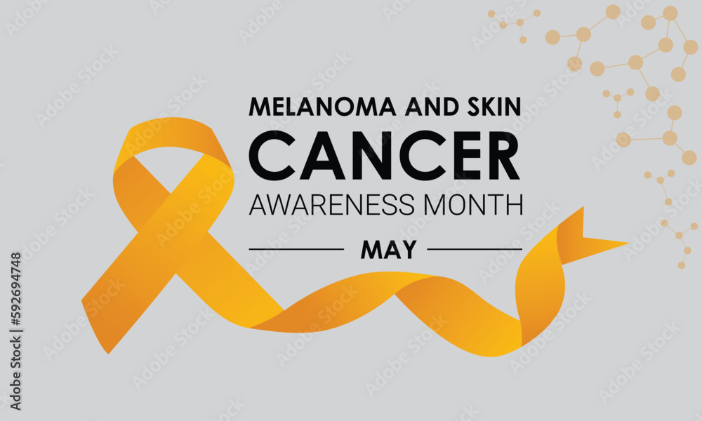 Melanoma and skin cancer awareness month design background. It includes ...