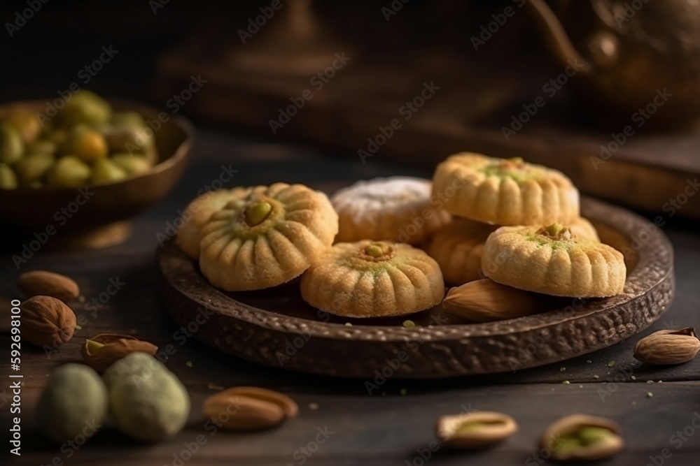 Desserts Eid al-Fitr, Eid al Adha Kahk (Eid Cookies) Arabic filled ...