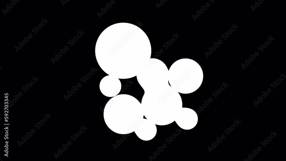 Morphing liquid blobs in a metaball animation. Background of 3D Abstract Colorful Metaballs. in ...