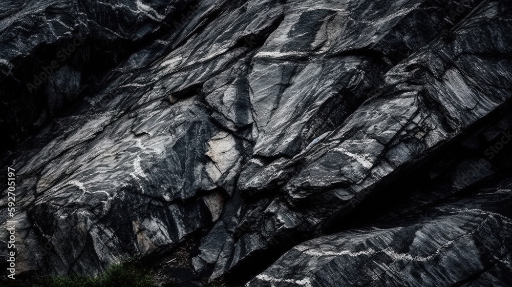 Black and white background. Volumetric black stone background. 3d ...