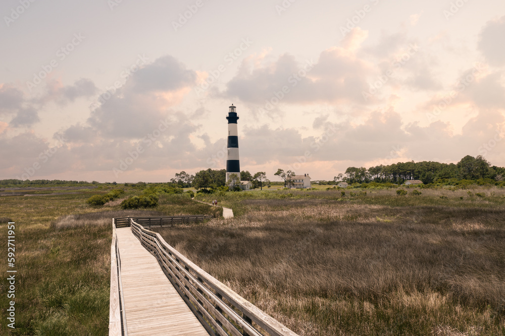 Bodie Island Lighthouse, Cape Hatteras National Seashore, Outer Banks ...
