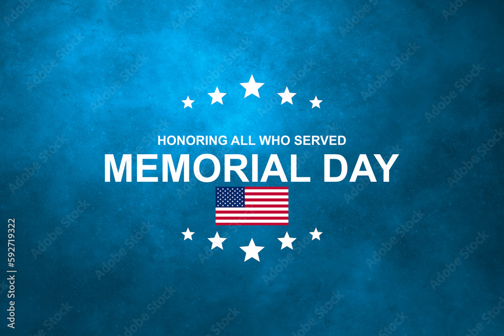 ภาพประกอบสต็อก Memorial Day is an American holiday celebrated every ...