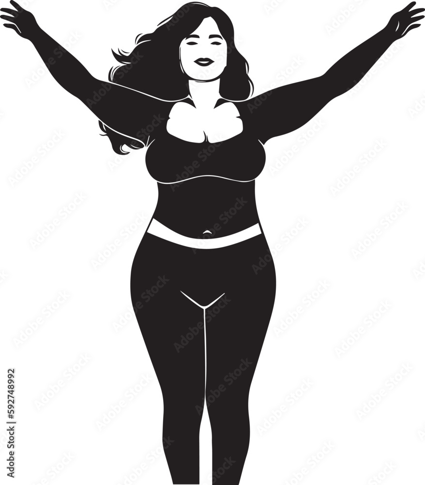 Body positive Vector illustration, SVG Stock Vector | Adobe Stock