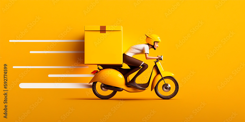 Trendy minimalistic food delivery service or online food order ... Trendy minimalistic food delivery service or online food order ...