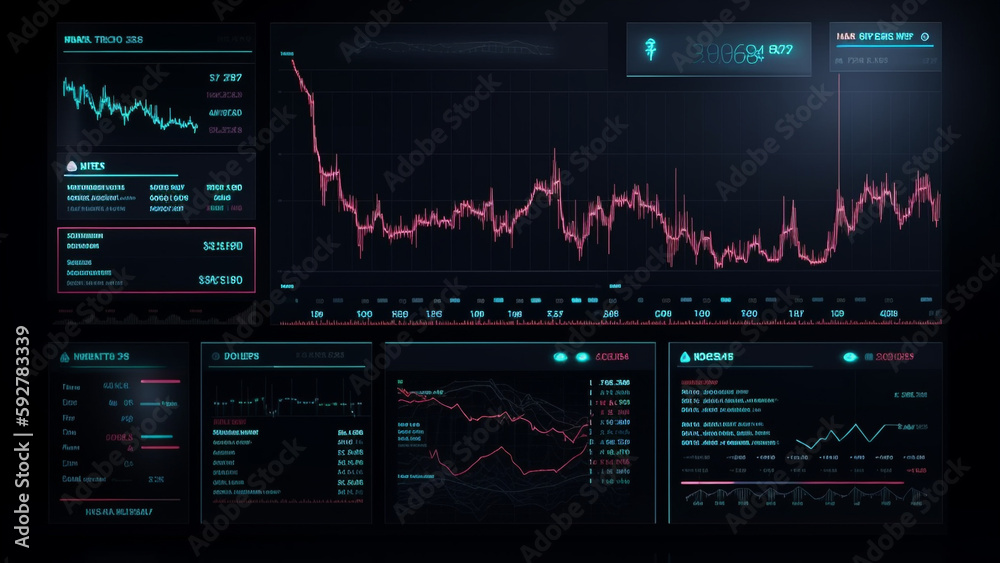 trading platform user interface generated with AI tools, business and ...