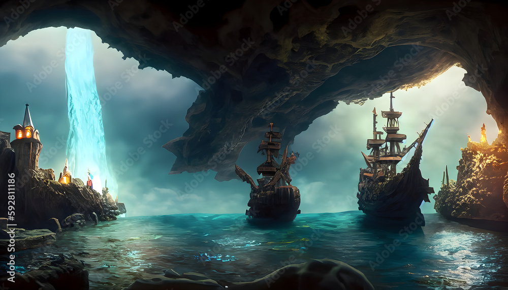 Go to Page |1234Next an underground ocean, a pirate ship in the ...