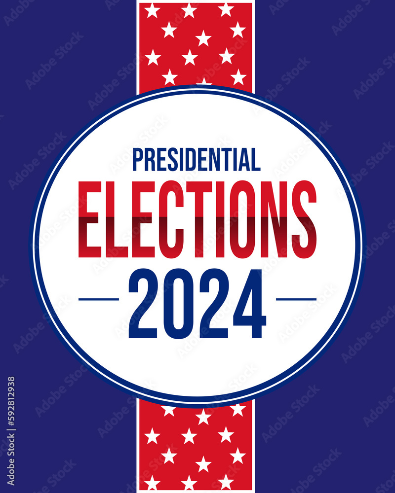 Presidential Elections 2024 Vertical wallpaper with stars and ...